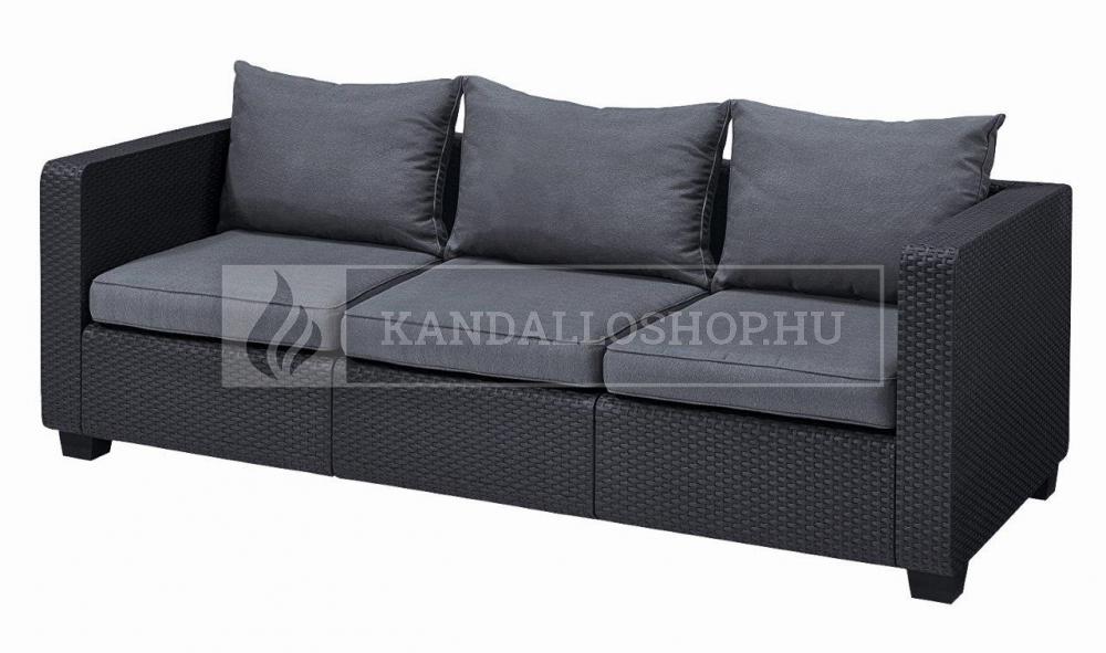 Keter Salta háromüléses kerti kanapé grafit színben kandalloshop ...