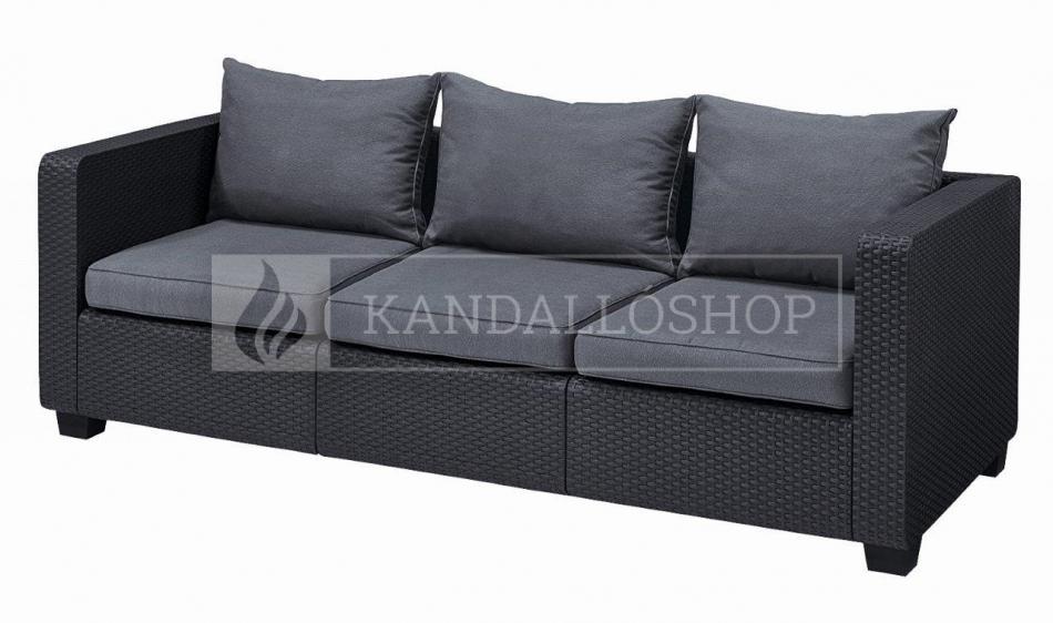 Keter Salta háromüléses kerti kanapé grafit színben kandalloshop ...