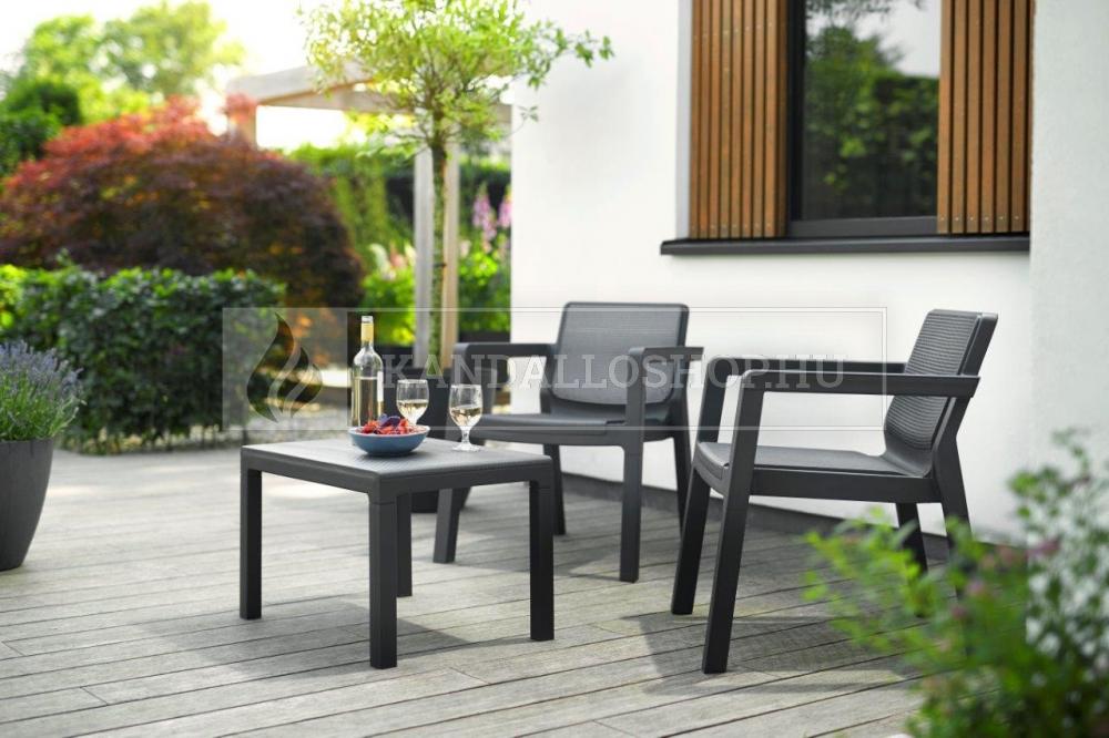 Keter Emily bútorkészlet grafit (2 szék + 1 asztal) kandalloshop ...